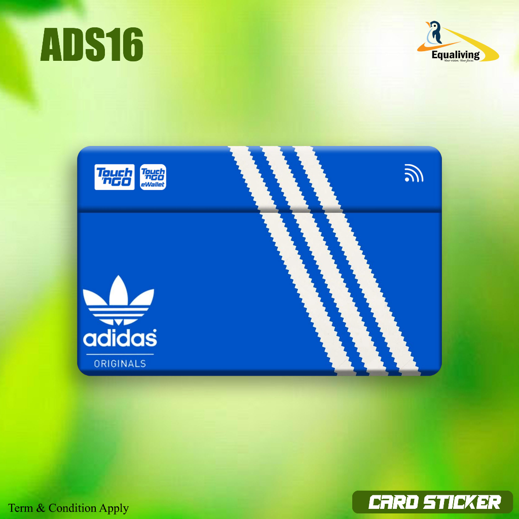 ADIDAS (Series 2)-Touch n Go NFC Sticker Skin CoverVinyl ATM Debit ...