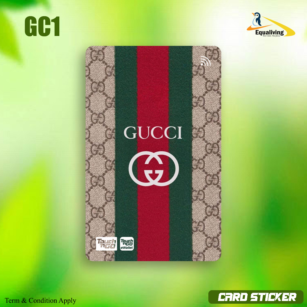 GUCCI -Touch n Go NFC Sticker Skin CoverVinyl ATM Debit Sticker ...