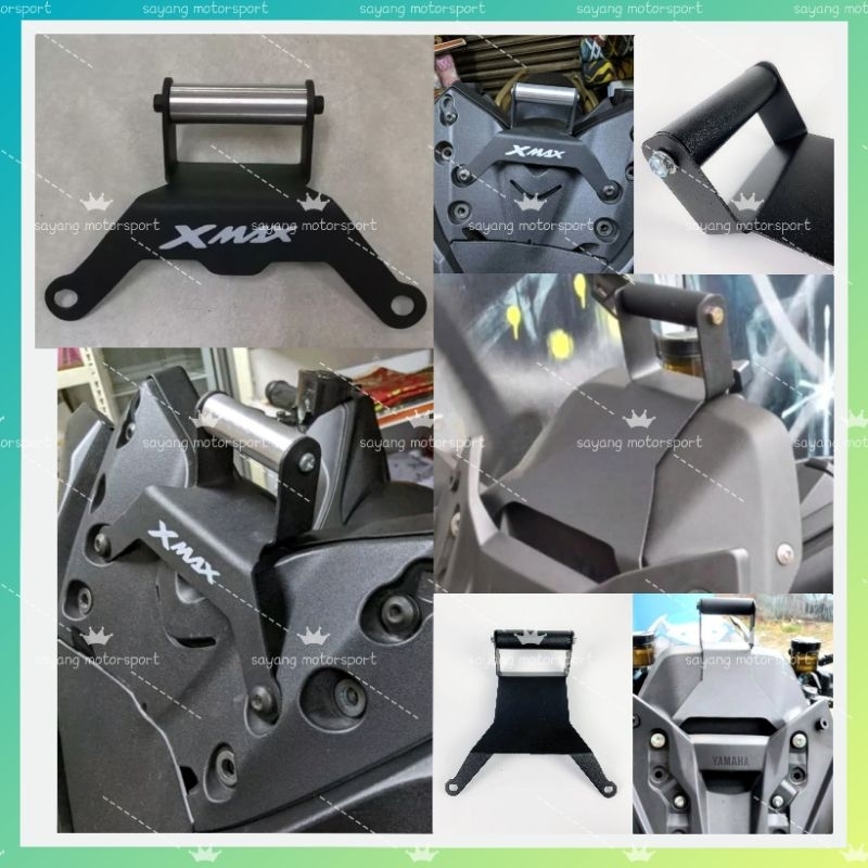 GPS BRACKET X-MAX V1 V2 HP HOLDER GPS XMAX V1 V2 BRACKET CELLPHONE ...