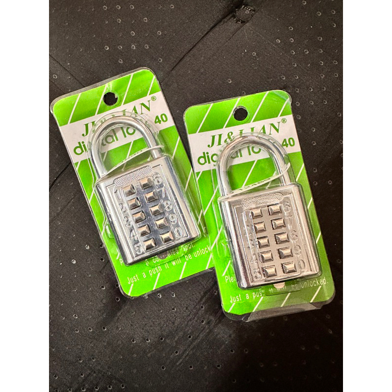 combination Padlock 10 Push Numbers Button | Shopee Malaysia