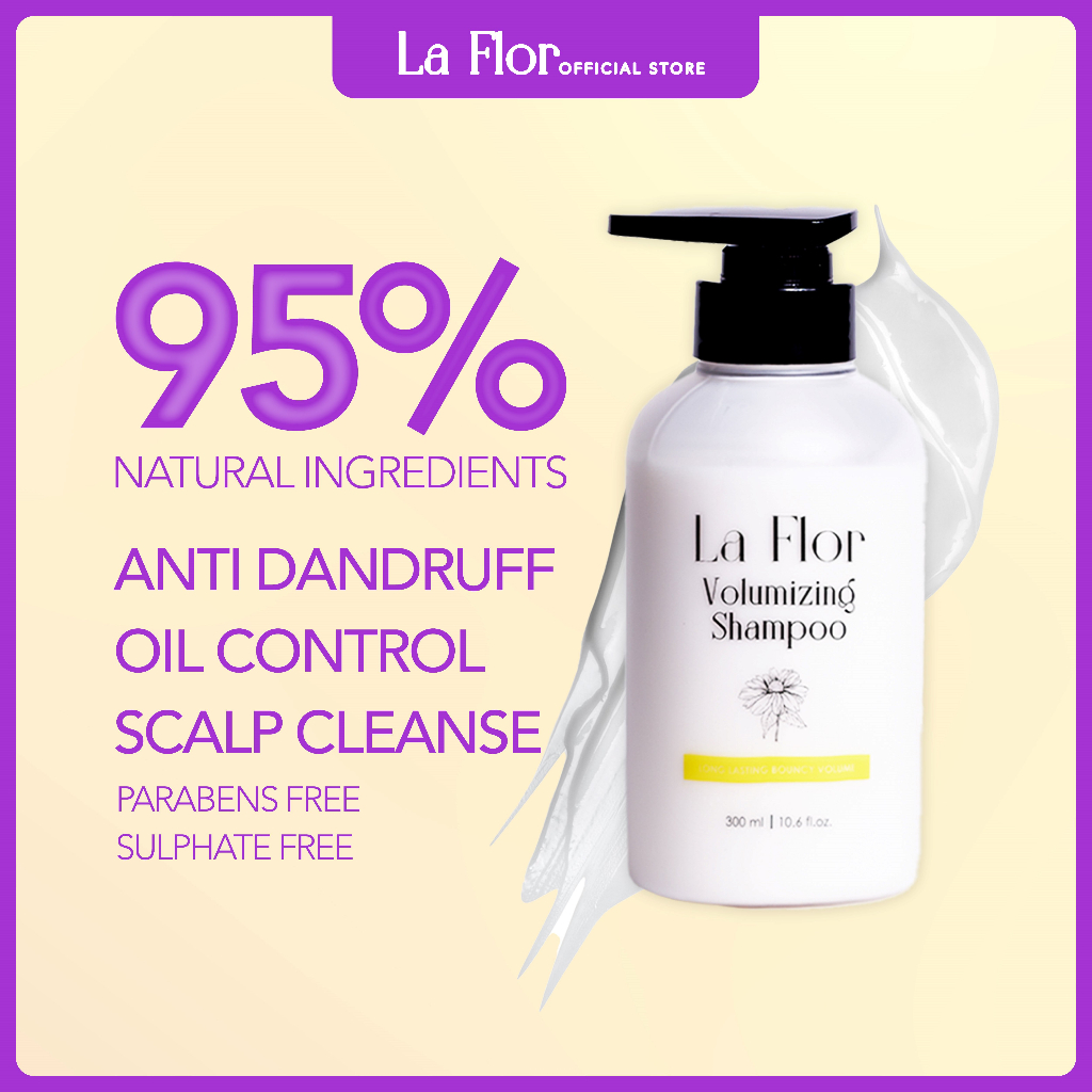 LA FLOR Syampu Volumising Anti Rambut Rosak & Kelemumur Koko Minyak 95% ...