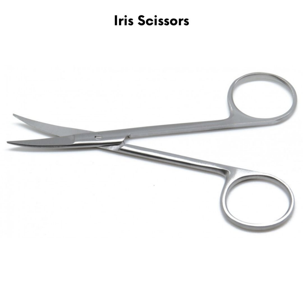 Reusable Stainless Steel Iris Scissors Curved Surgical Instruments ...