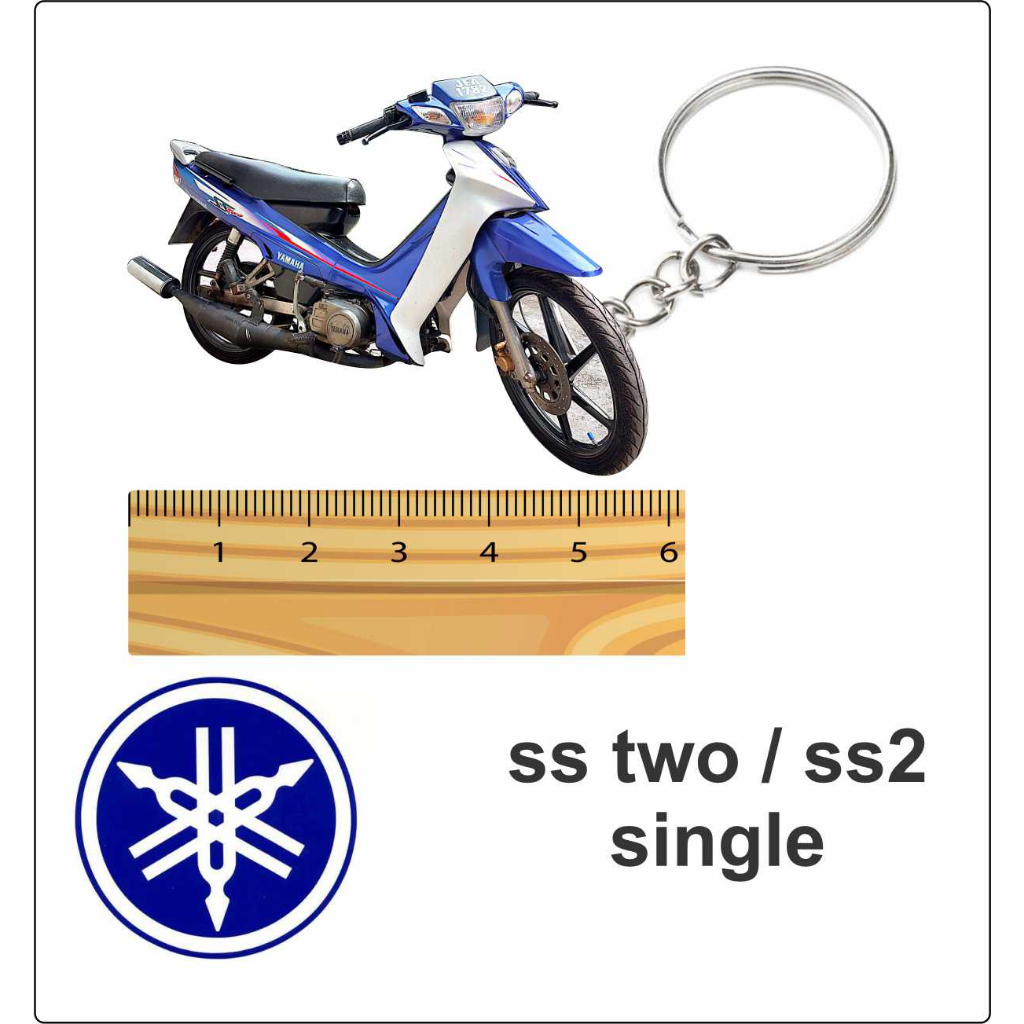 yamaha ss2 ssII sstwo y110ss two blue 2d keychain | Shopee Malaysia