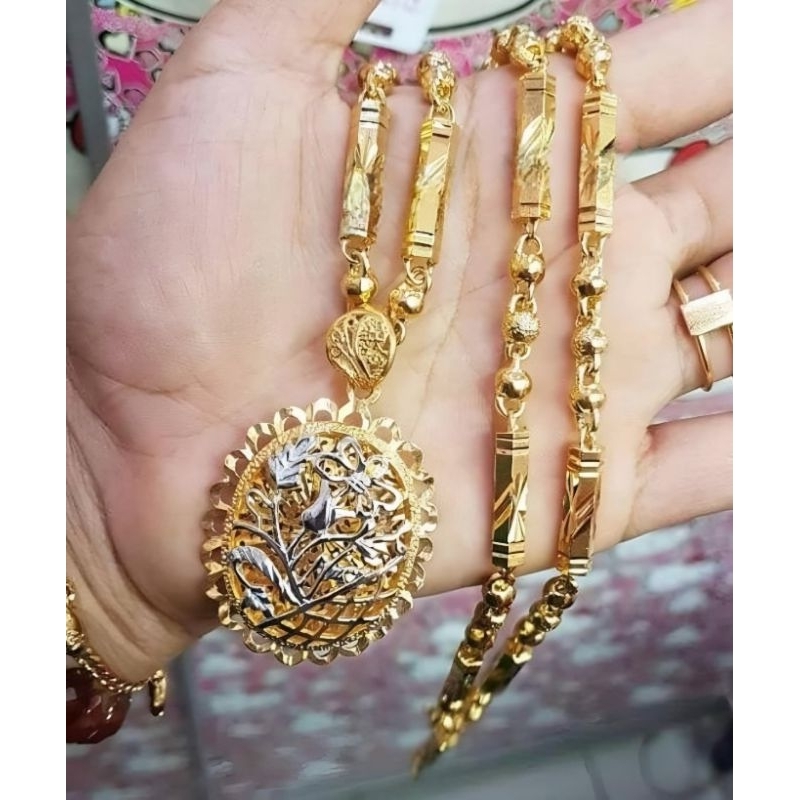 💋 NECKLACE EMAS KOREA COP 916 @ 999 ( RANTAI LEHER ) 💋 | Shopee Malaysia