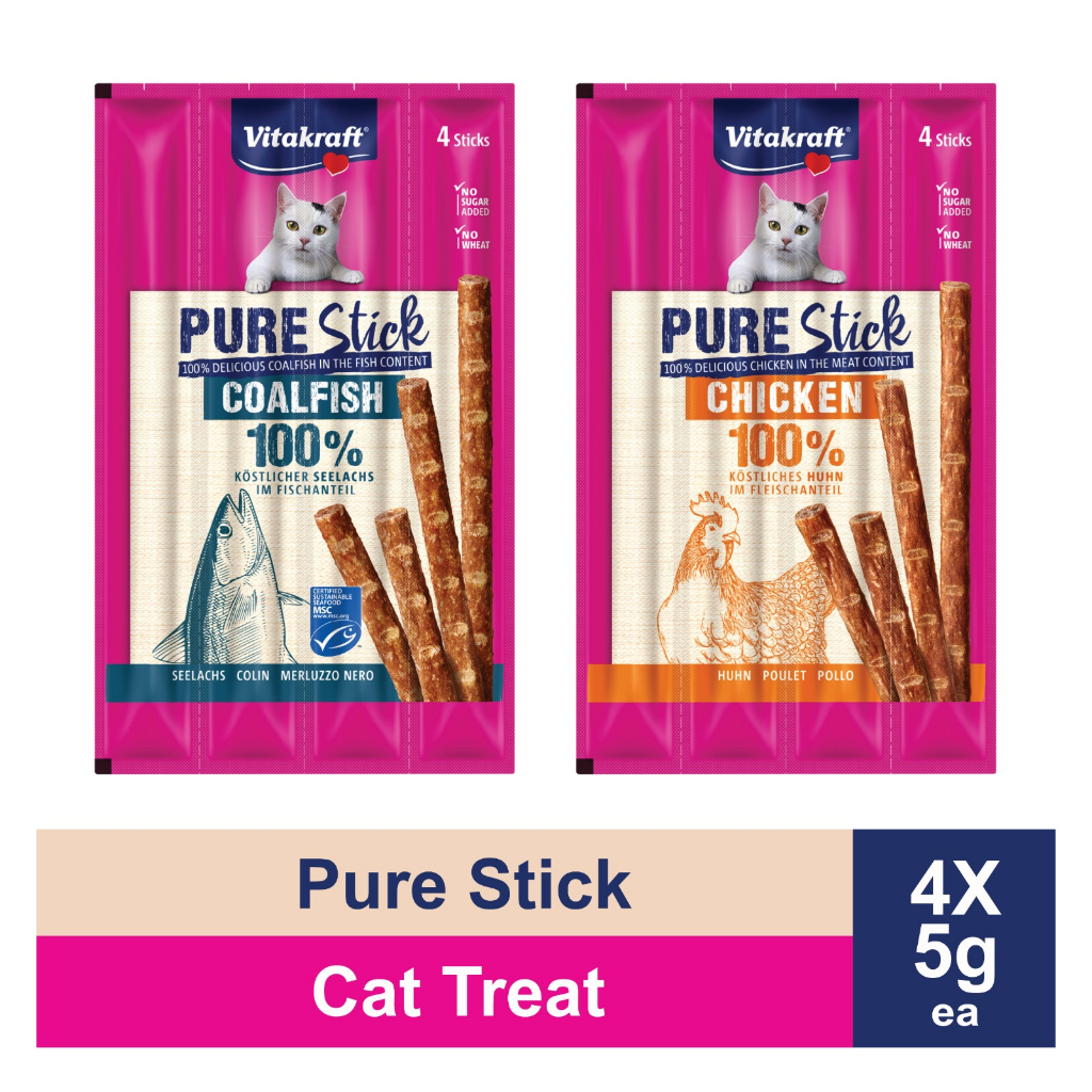 VITAKRAFT Pure Stick Cat Treats (4x15g/pack) | Shopee Malaysia