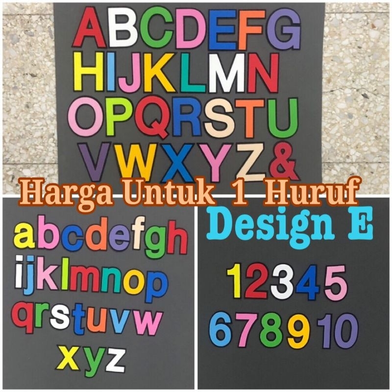 Eva Foam Craft Huruf A-Z & Nombor ( harga untuk satu huruf ) | Shopee ...