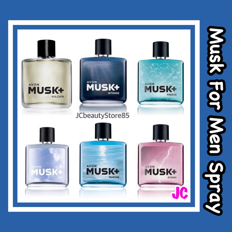 MUSK FOR MEN Eau de COLOGNE SPRAY 75ml | HARUMAN LELAKI | Shopee Malaysia