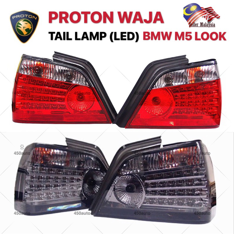 Waja MMC M5 LED TAIL LAMP RED / SMOKE / TAIL LAMP BELAKANG LAMPU HITAM ...