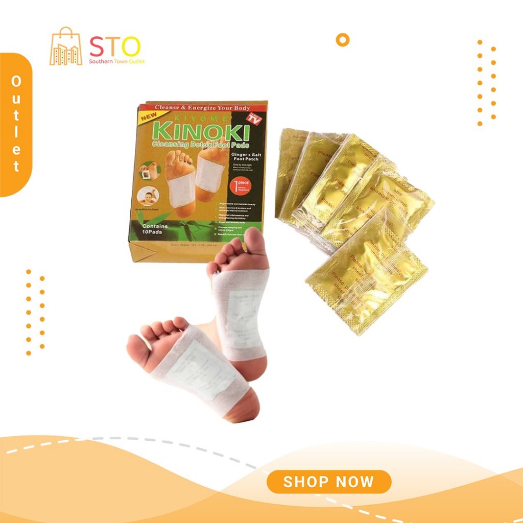 STO Kinoki Foot Detoxification Cleansing Patch Light Herbal Smell Relax ...