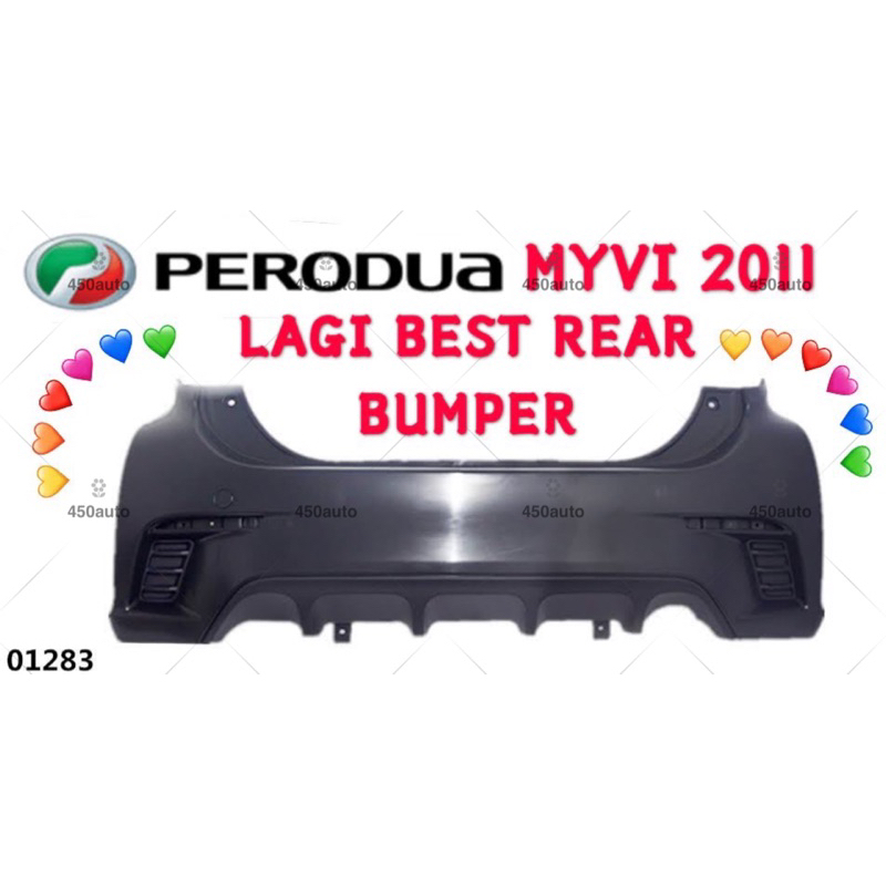 PERODUA MYVI LAGI BEST EXTREME SE 2011-2014 REAR BUMPER BELAKANG PP ...