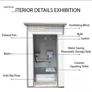 Portable Toilet Tandas Jamban, outdoor bathroom, temporary mobile ...