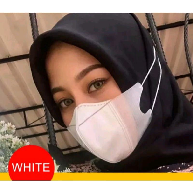 3D Mask KF94 Face Mask Hijab Mask Head Loop Headloop Adult Face Mask ...
