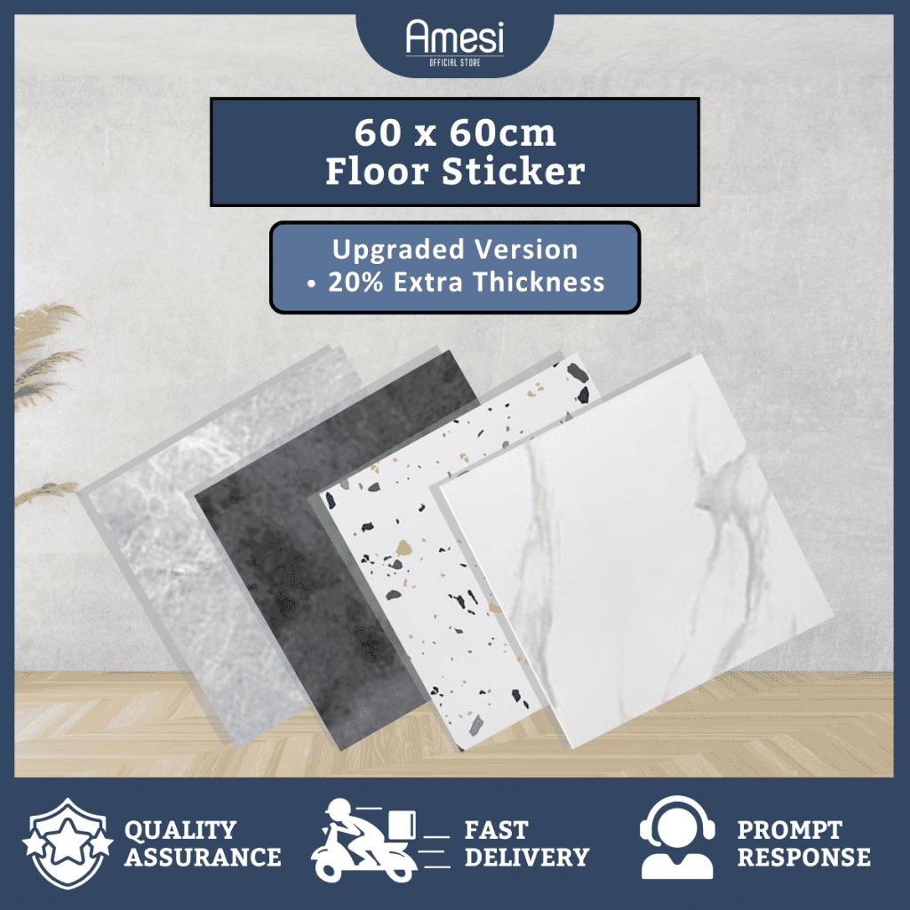 Mozek Tampal Lantai Simen Bilik Air Non Slip Tiles Floor Sticker AM#40 ...