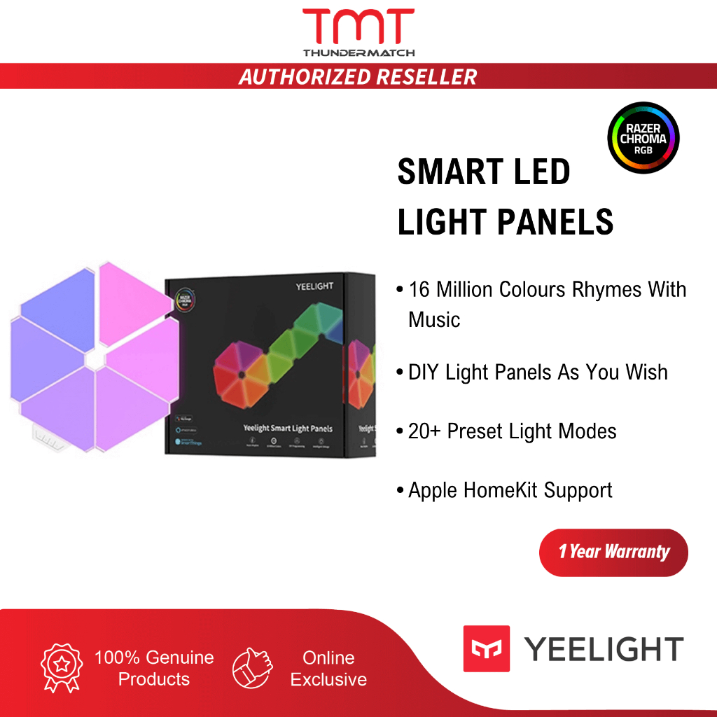 Yeelight Gaming Room Smart RGB LED Light Panels | Work With Razer ...