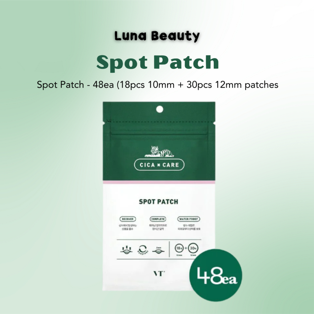 [VT Cosmetics] VT Spot Patch - 48ea (18pcs 10mm + 30pcs 12mm patches ...