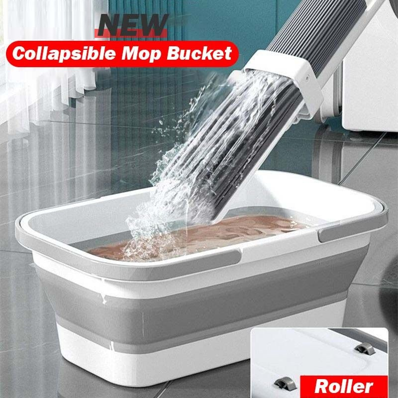 Collapsible Mop Bucket for All Type Of Cleaning Mop Big Foldable Large ...