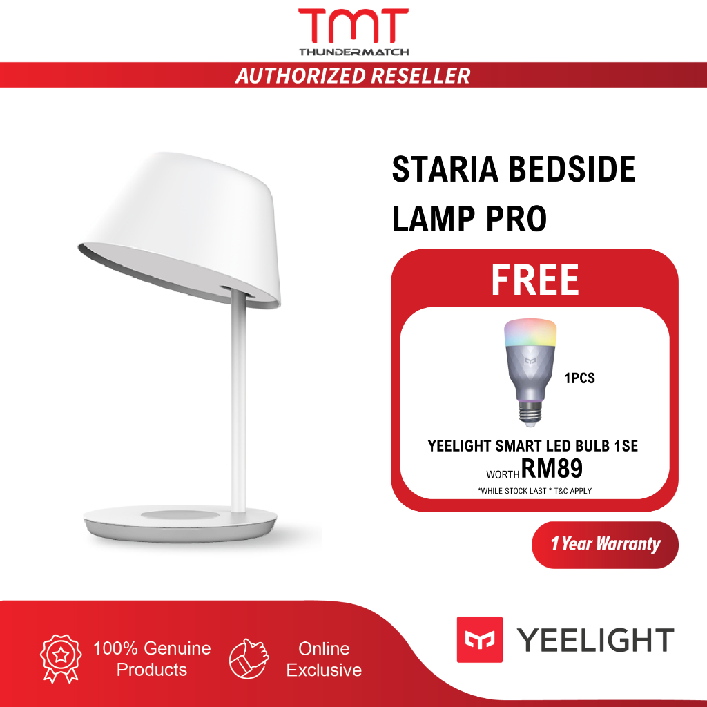 Yeelight Bedroom 2 In 1 Staria Wireless Charging Bedside LED Lamp Pro ...