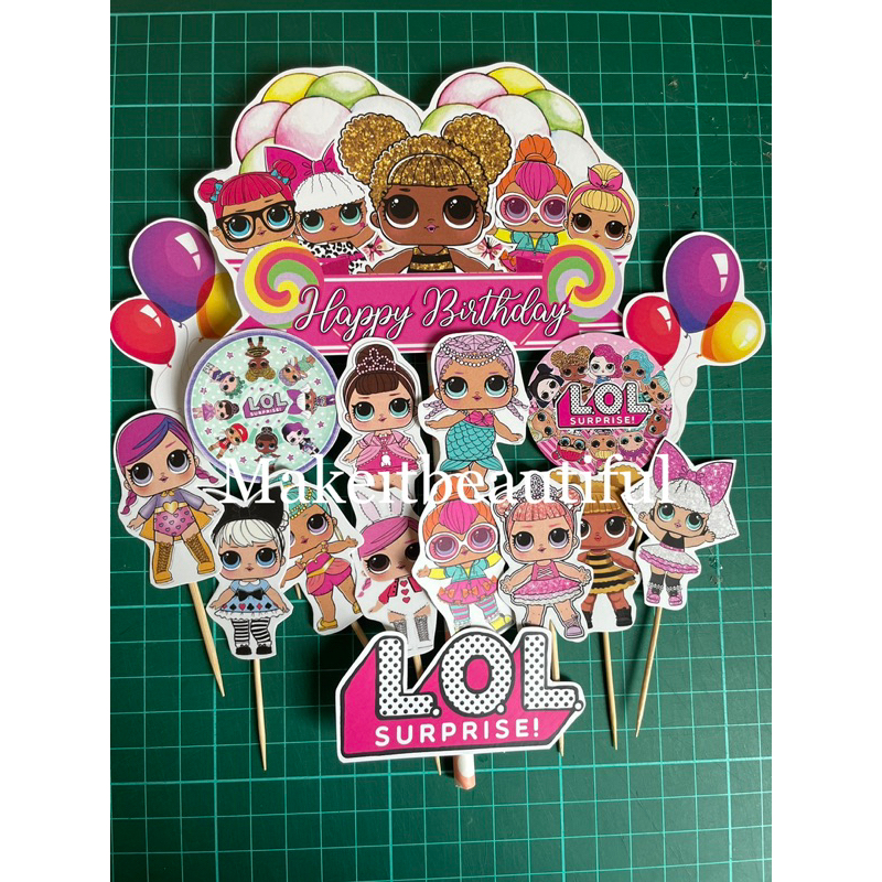 Cake Topper Birthday (Lol Dolls) | Shopee Malaysia