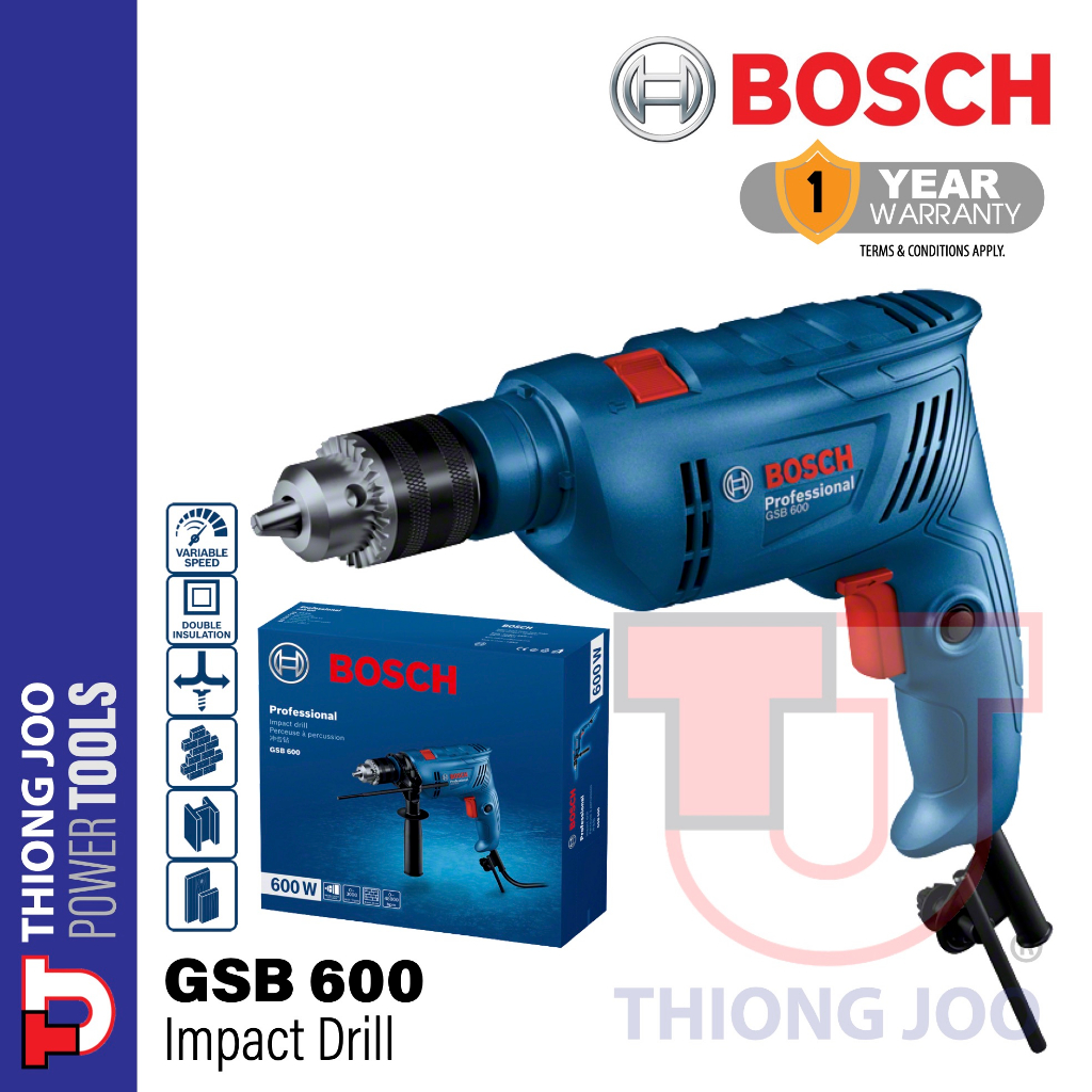 BOSCH GSB 600 PROFESSIONAL IMPACT DRILL | Shopee Malaysia