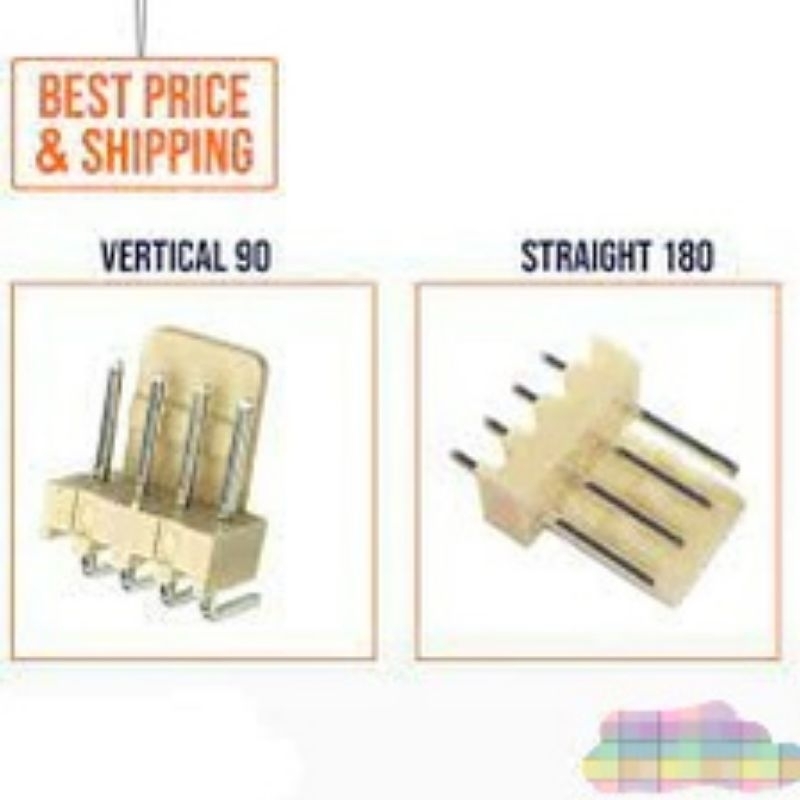 KF2510 Connector 2.54MM PITCH Male Pin Header 4Pin Fan Connector for ...