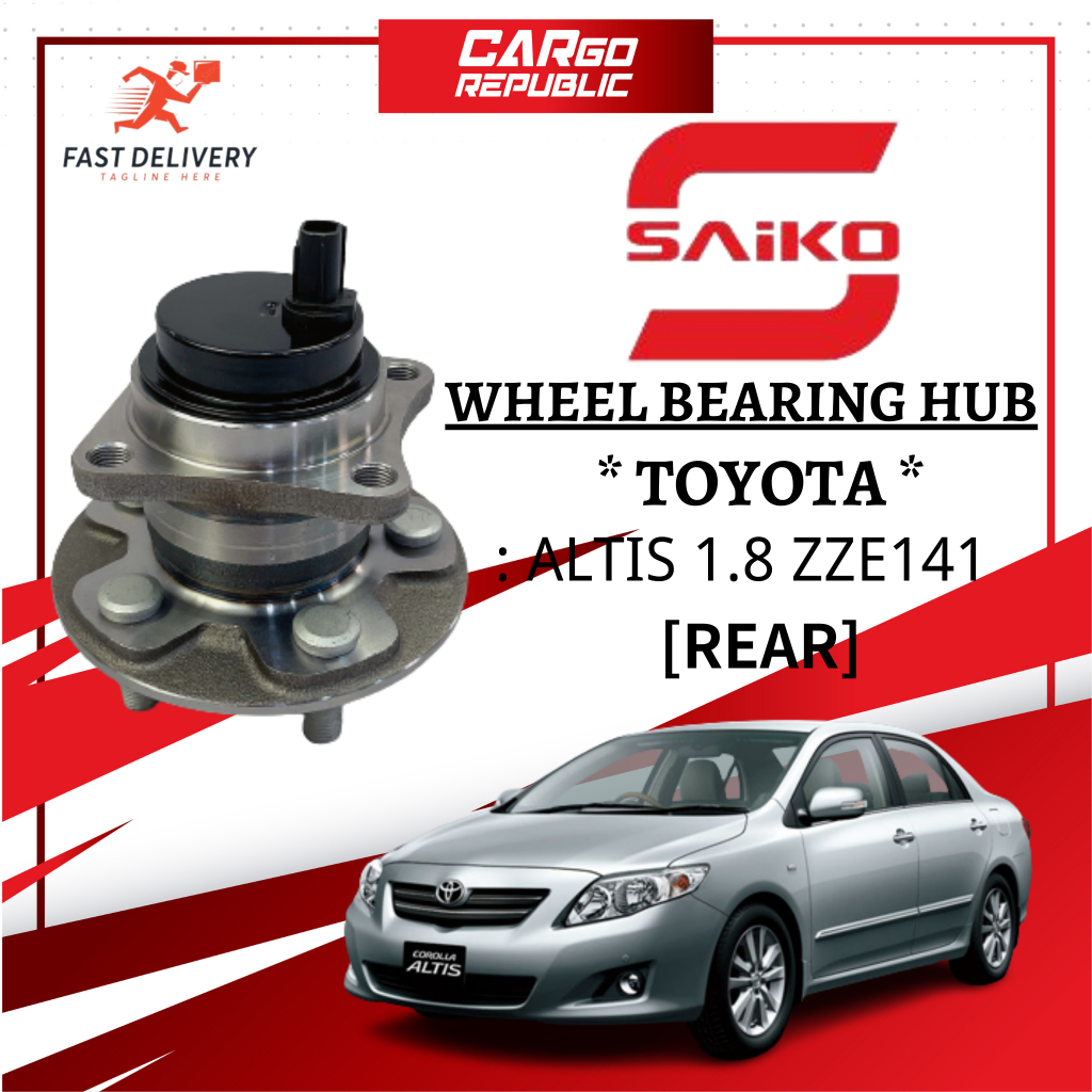 Toyota Altis 1.8 Zze141 Rear (Belakang) (Left / Right) Wheel Bearing ...
