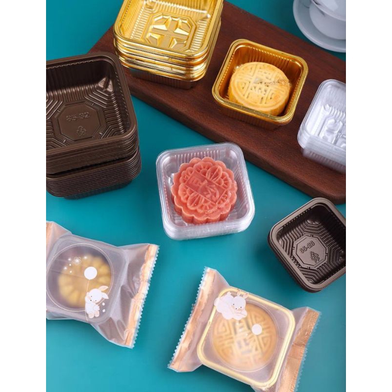 Ready Stock ~ Mooncake Packing and tray 63-80g/100g(100pcs) | Shopee ...