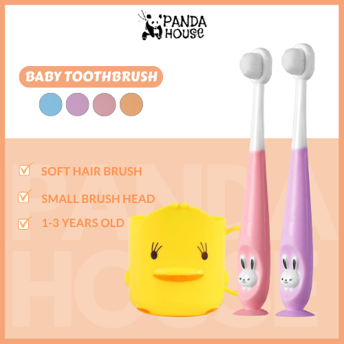 Cute 3D Panda Rabbit Baby Soft Hair Toothbrush Boy Girl Cartoon ...