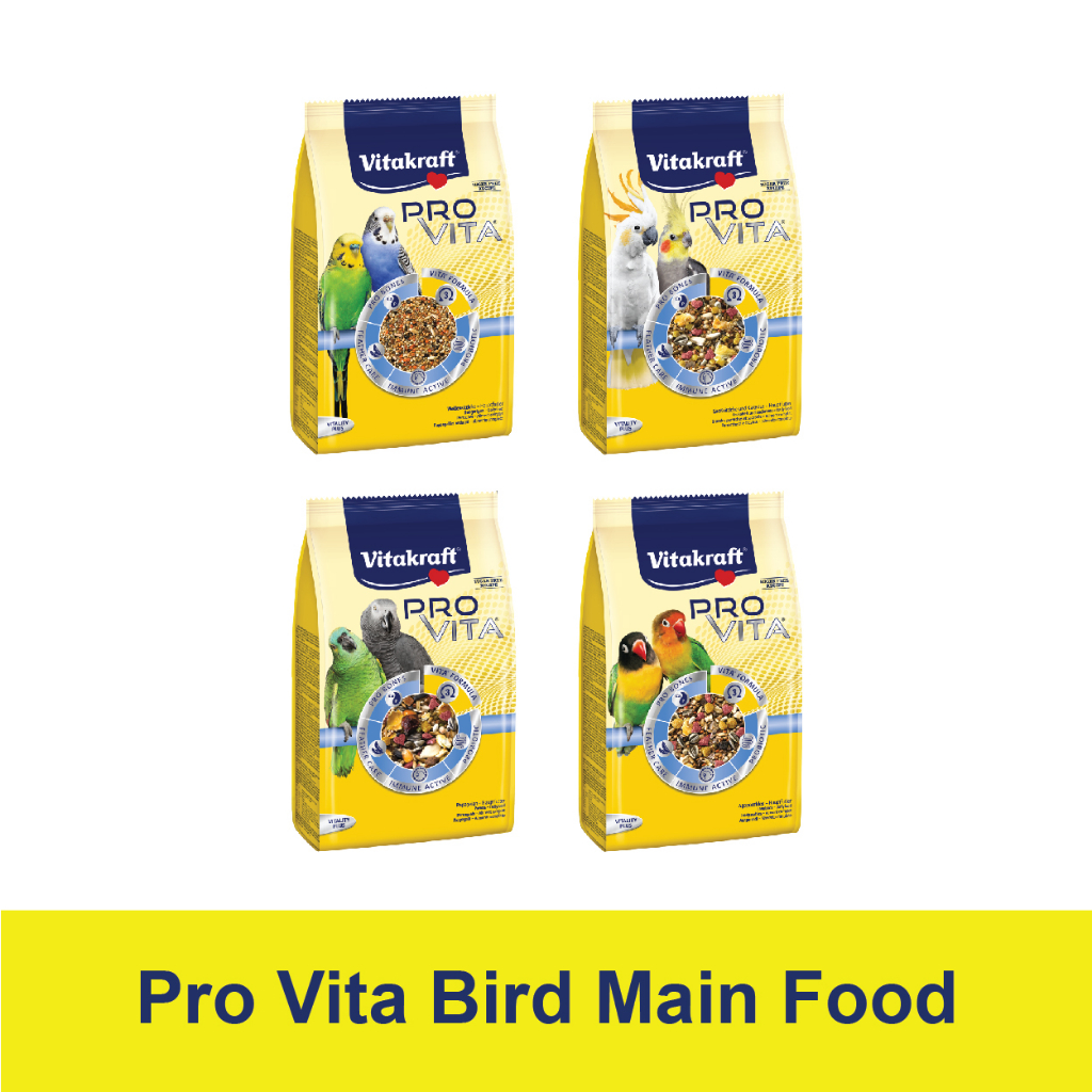 Vitakraft Pro Vita Bird Main Food Budgie/ Canary/ Cockatiel/ Parrot ...