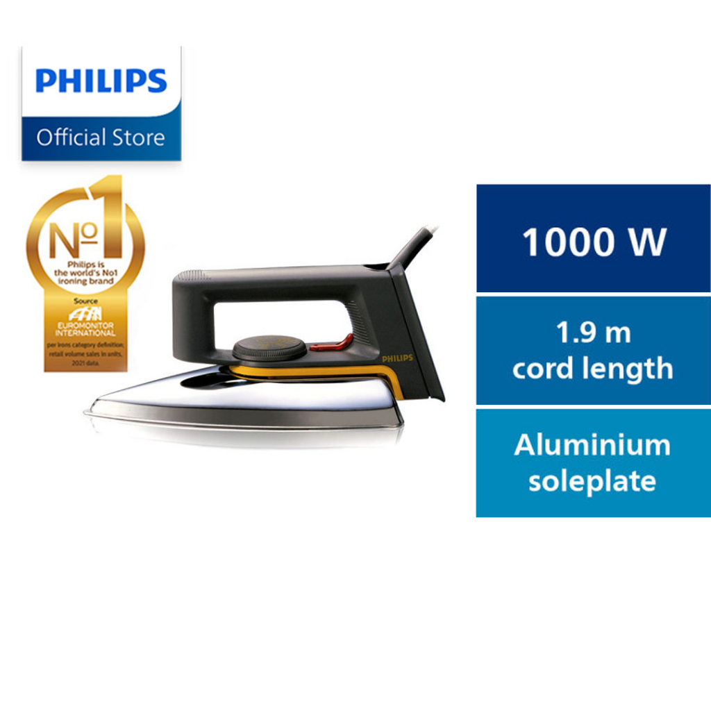 Philips Classic Dry Iron (1000W) HD1172 | HD1172/01 | Shopee Malaysia