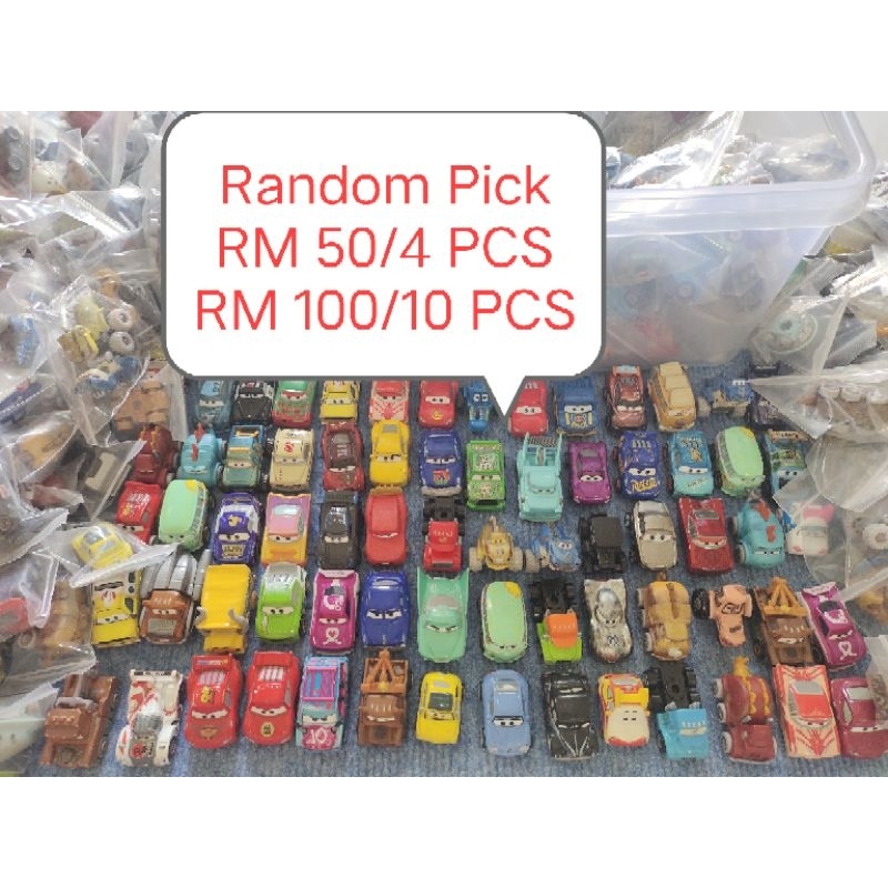 (No Select) Mattel Disney Pixar Cars Mini Racers Random Pick | Shopee ...