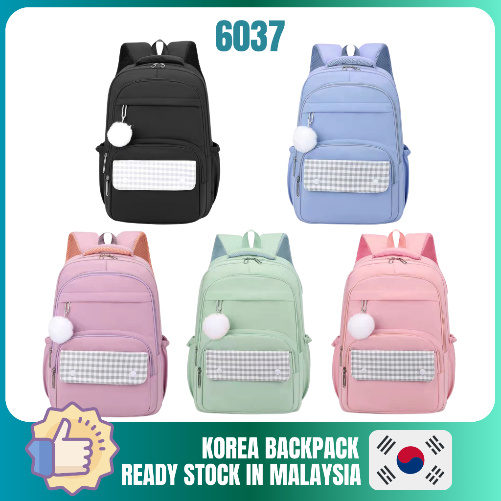 6037 Korea Backpack High Quality Design Petak | Shopee Malaysia