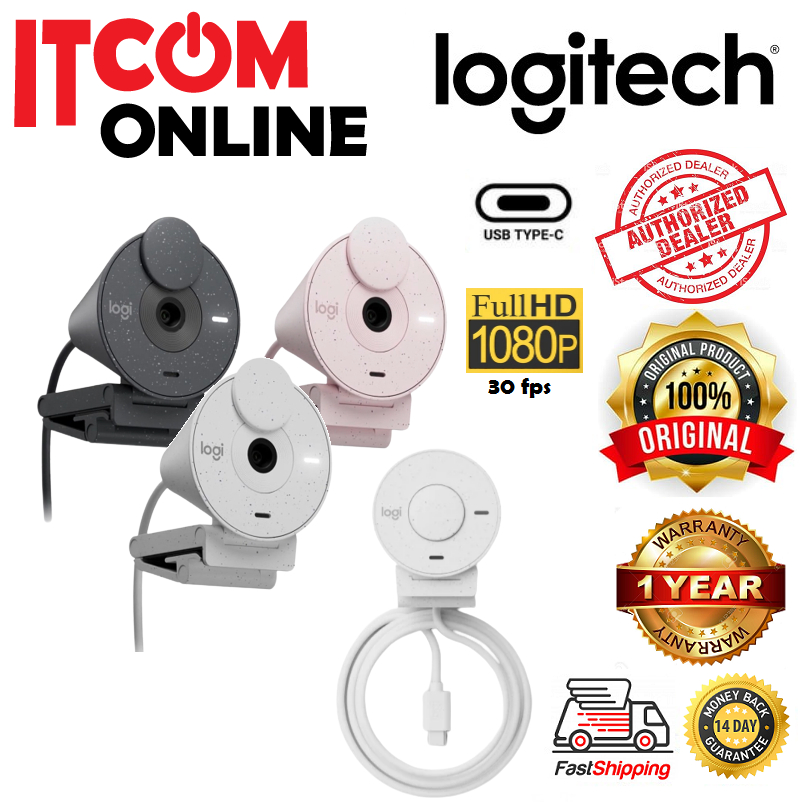 LOGITECH BRIO 300 TYPE-C FULL HD BUILT-IN MICROPHONE WITH PRIVACY COVER ...