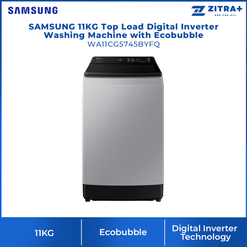 SAMSUNG 11KG Top Load Digital Inverter Washing Machine with Ecobubble ...