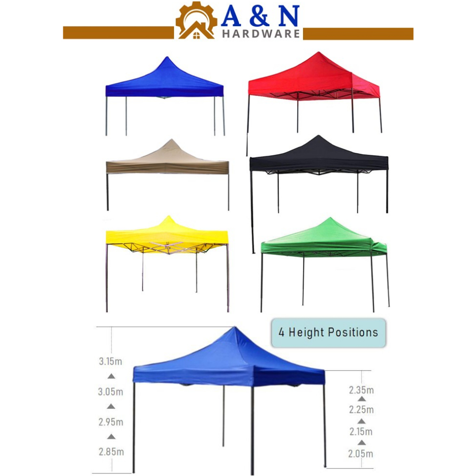 6.6'X6.6' / 6.6X10' /10'X10' Night Market Canopy Camping Tent Frame ...