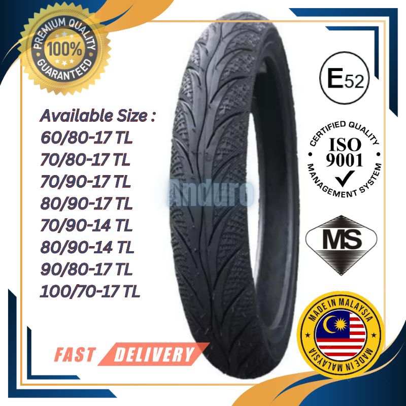 [FREE GIFT] TKR MAX Motorcycle Tubeless Tyres Buatan Malaysia, Sirim ...