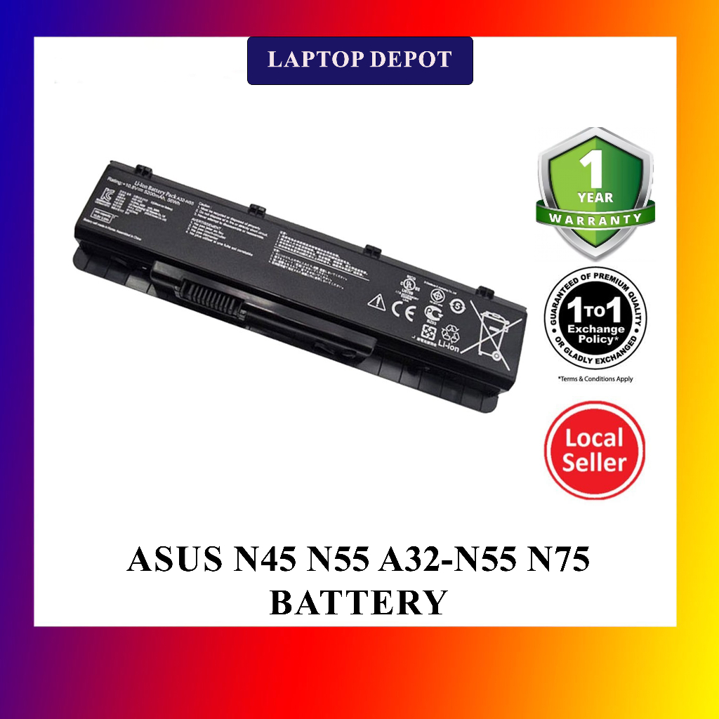 Asus N45 N45E N45S N45F N45L N55 N55E N55S N55SL N75E N75 N75S A32-N55 ...