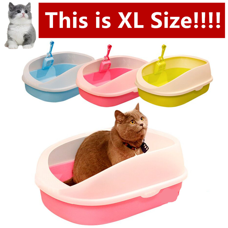 🔥BIG & VERY THICK!!!🔥 XL 56cm Quality Cat Litter Box + FREE SCOPE Bekas ...