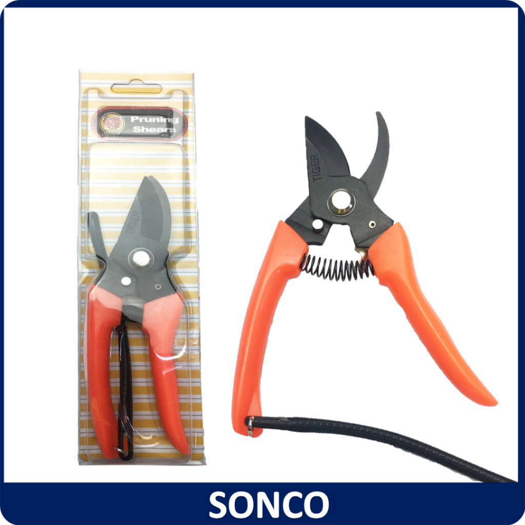 100%ORIGINAL TIGER Taiwan Bend Pruning Shears Garden Cutter Gunting ...