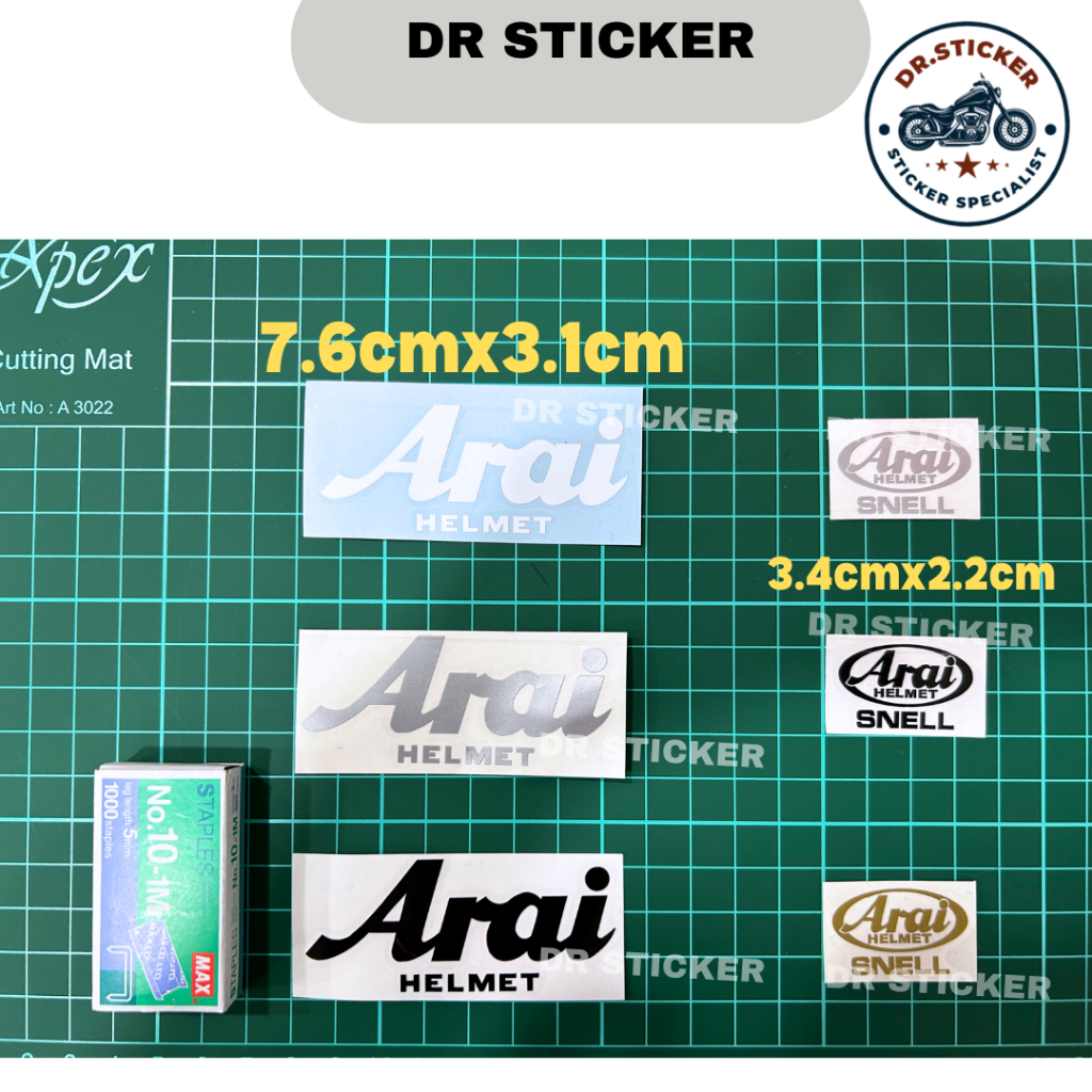 ARAI SNELL HELMET STICKER KECIL ARAI HELMET SMALL CUTTING BIG CUTTING ...