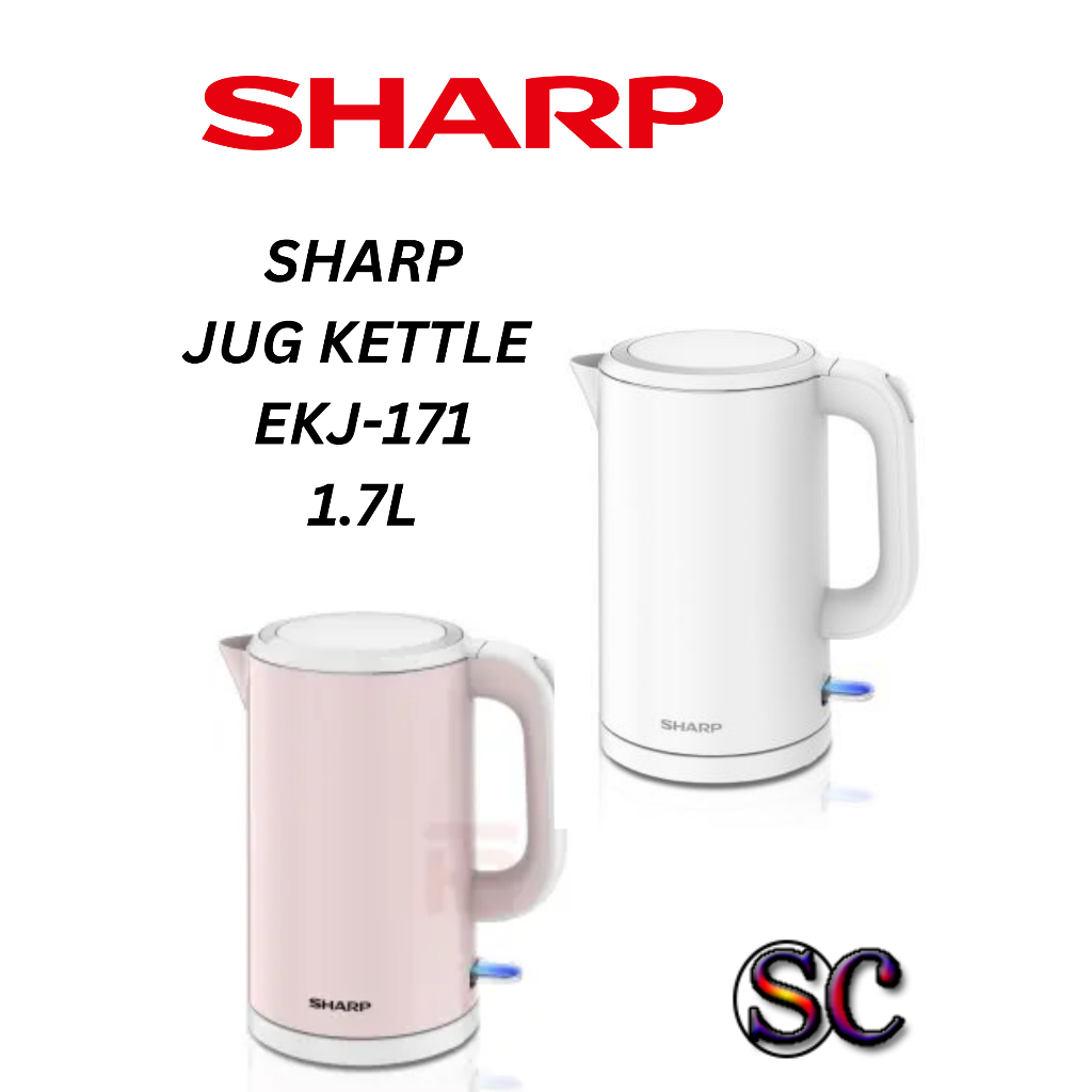 SHARP JUG KETTLE EKJ-171-PK (1.7L) | Shopee Malaysia