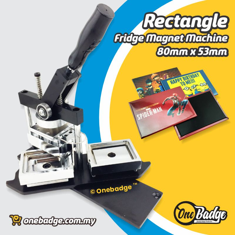 Rectangle Fridge Magnet Machine- 80mm x 53mm | Premium Quality Fridge ...