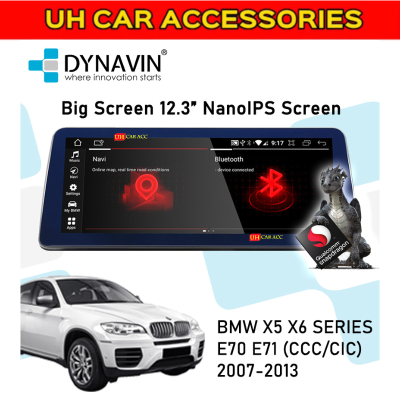 DYNAVIN BMW X5/X6 Series E70/E71 CIC/CCC OEM ANDROID SYSTEM SCREEN (12. ...