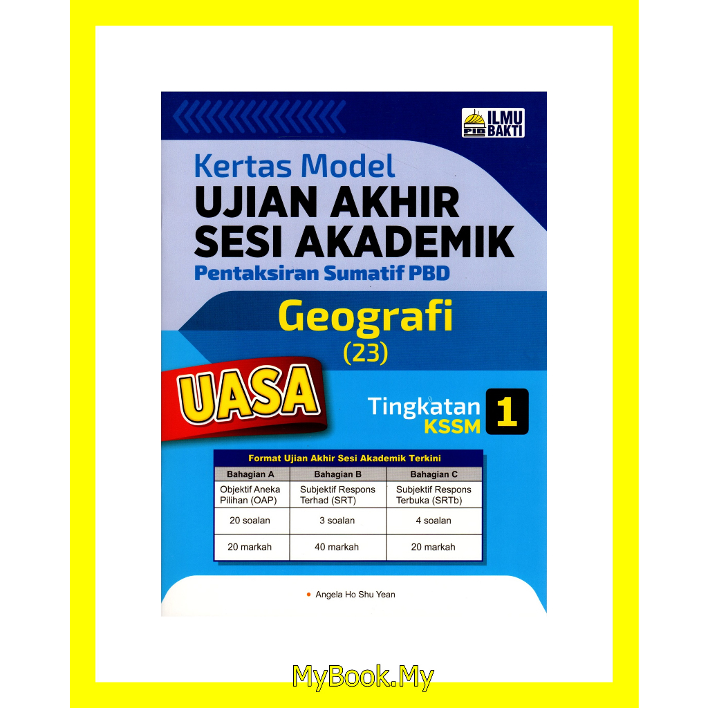 *BARU* MyB Buku Latihan : Geografi Tingkatan 1 - Kertas Model Ujian Akhir Sesi Akademik UASA ...
