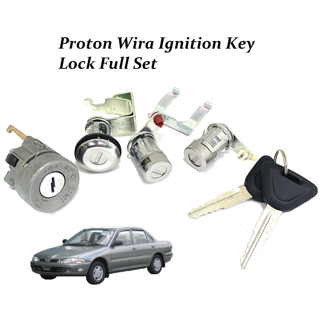 Proton Wira SEDAN Ignition Key Lock Starter Key Door Key Set Kunci ...