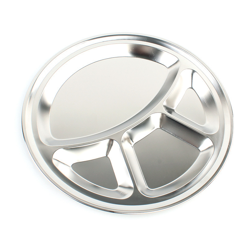 32cm 35cm Stainless Steel 4 Compartment Divided Roti Canai Tray Plate ...