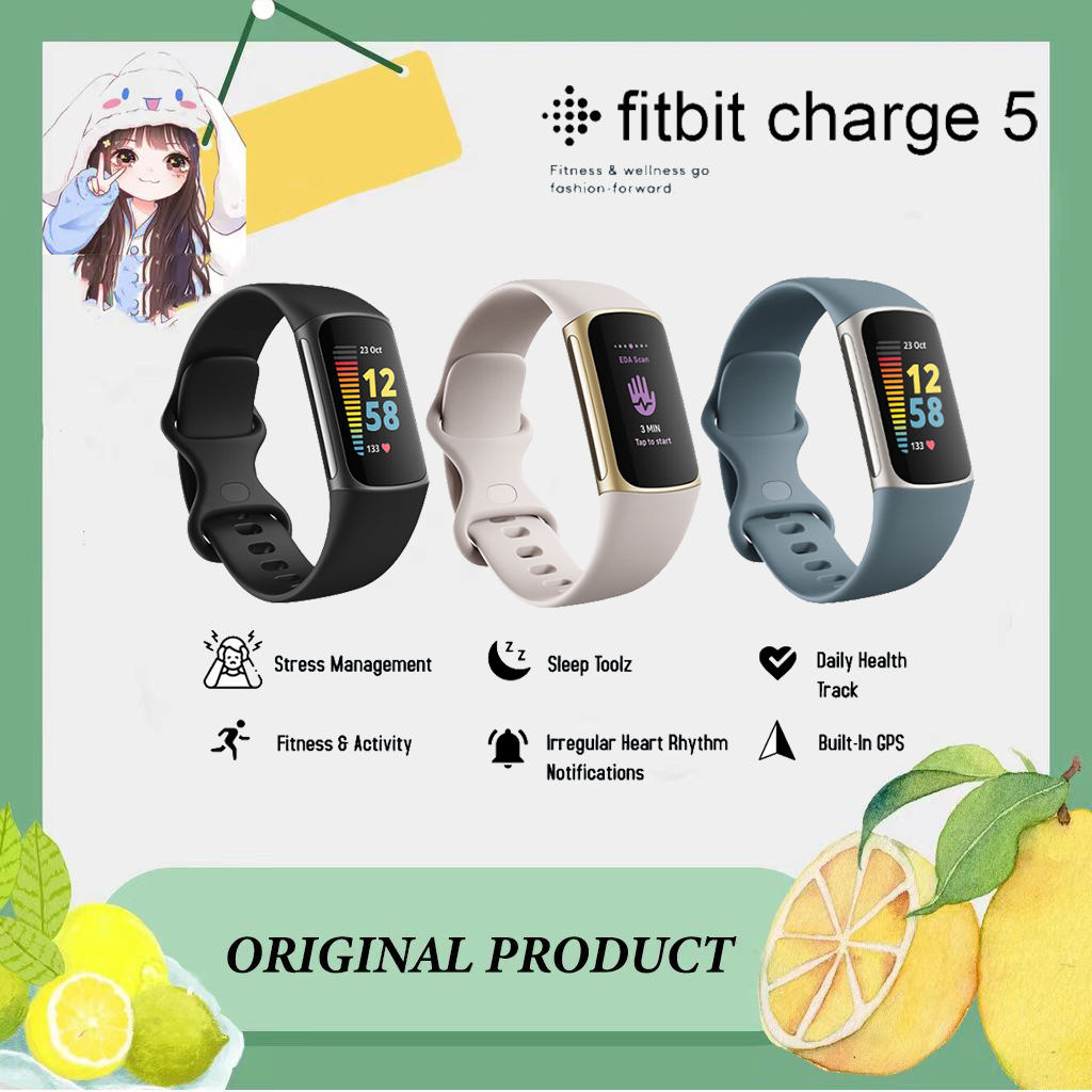 【Local Stock】Fitbit Charge 5 Smartwatch/Fitbit Band Fitness Sport ...