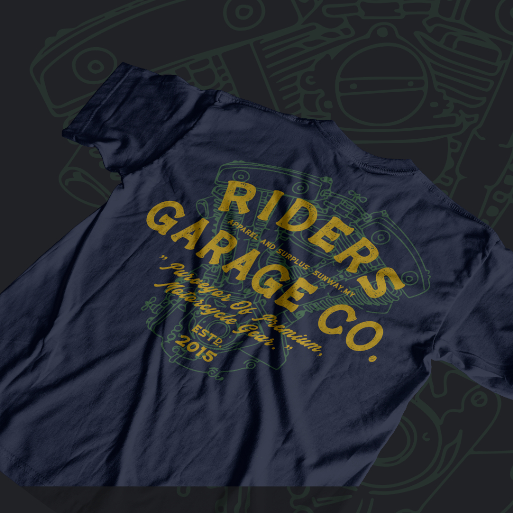 Riders Garage Signature HD Tee | Shopee Malaysia