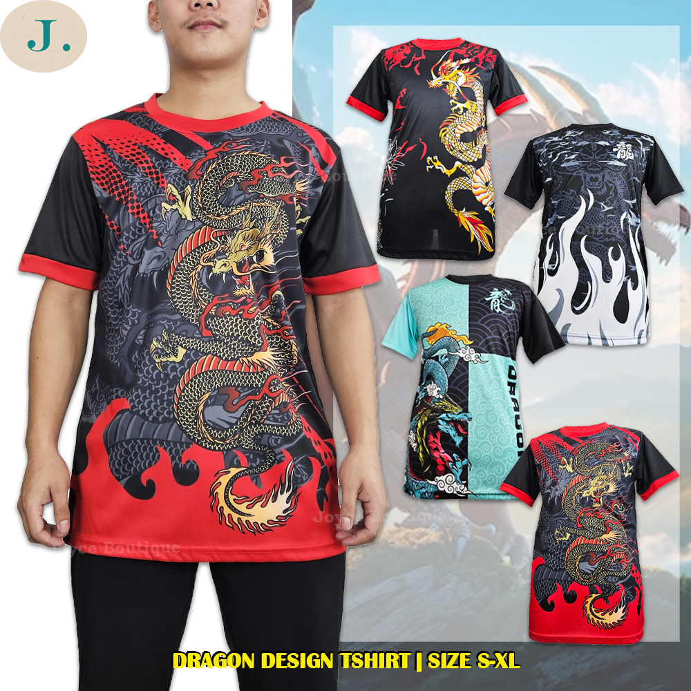 🔥RDYSTOCK🔥 BAJU NAGA DRAGON GRAPHIC JERSEY DESIGN TSHIRT TAHUN NAGA ...