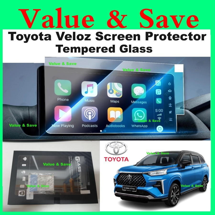 Toyota Veloz New Head Unit Screen Infotainment Tempered Glass Screen ...