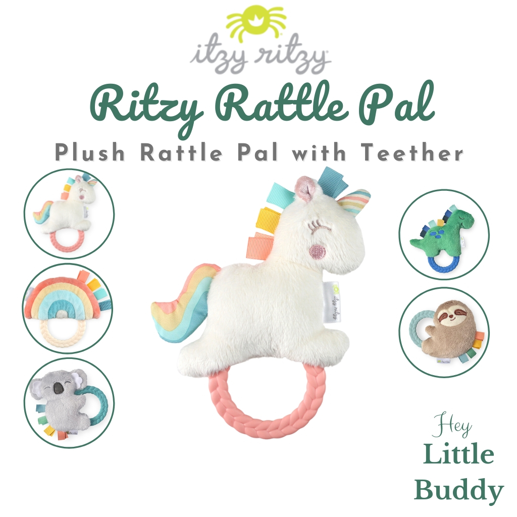 Itzy Ritzy Rattle Pal Plush Rattle Pal Teether Baby Soft Toy Bayi ...